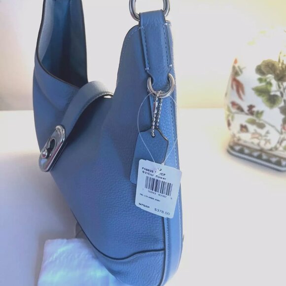 Coach | Bags | Nwt Coach Amber Hobo Pebble Shoulder Leather Bag ...